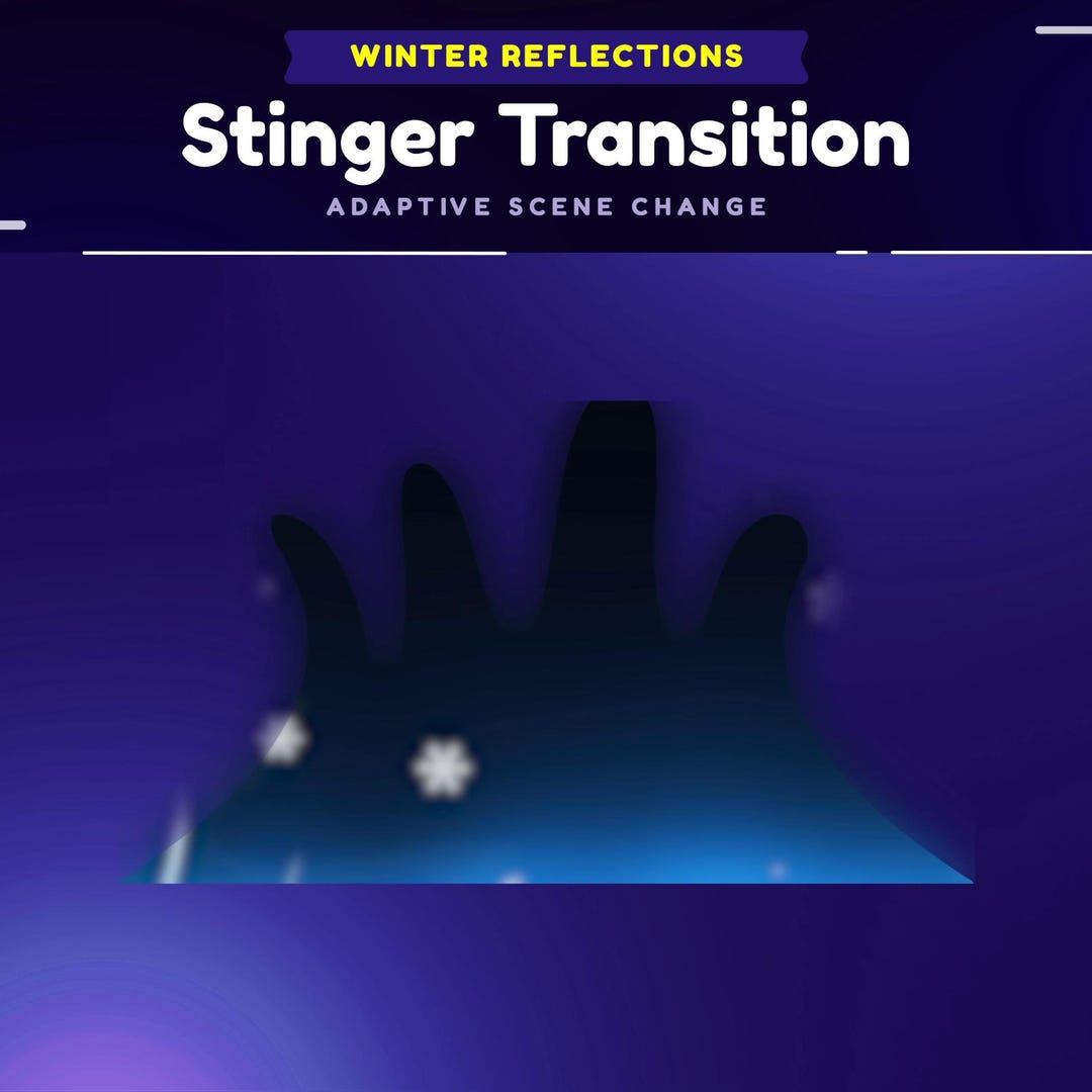 Winter Reflections Animated Stinger Transition for Twitch/aesthetic ...