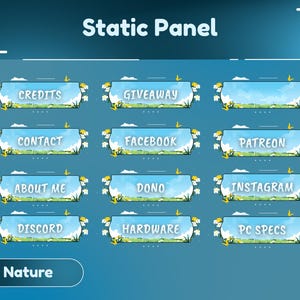 Skyfield Scape Animated Stream Package/nature Theme/twitch Set/panels ...