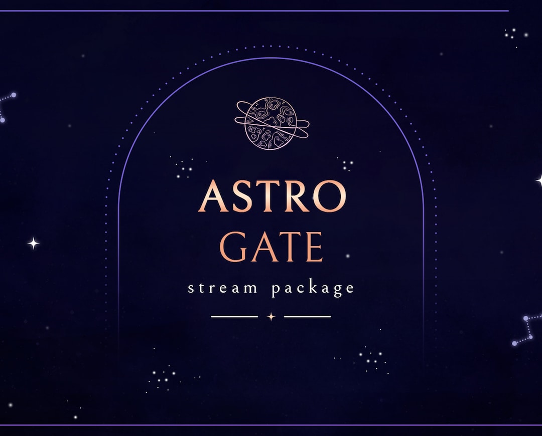 Astro Gate Animated Stream Package/transition/stream - Etsy