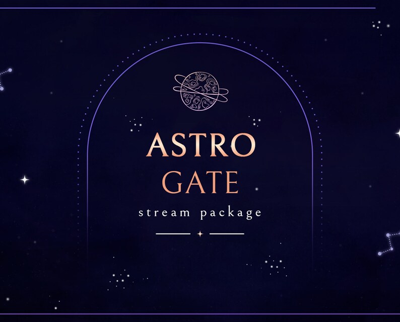 Astro Gate Animated Stream Package/transition/stream - Etsy