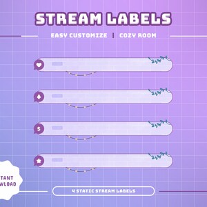 Cozy Room Animated Stream Package/transition/stream Overlay/panels/calm ...