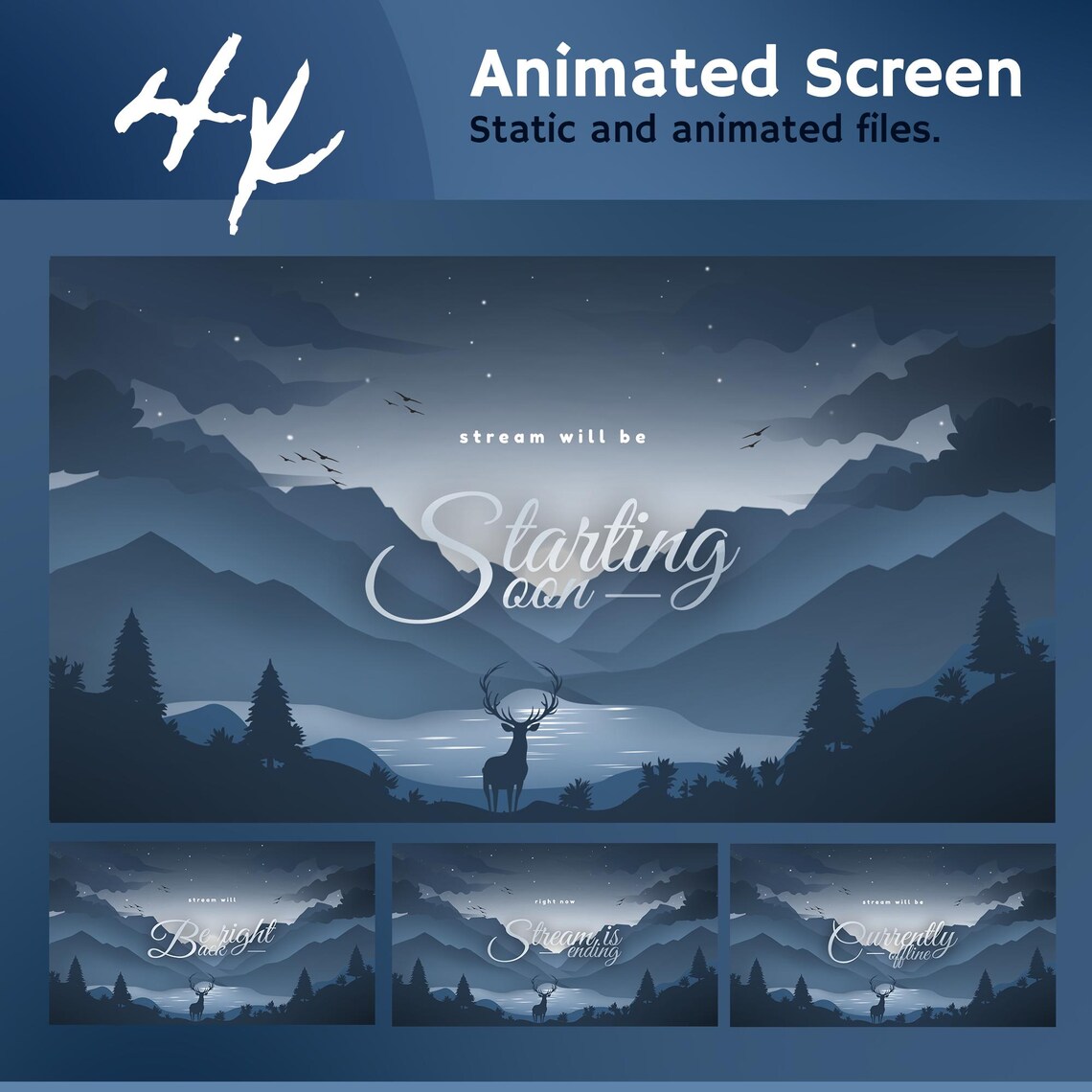 Animated Silent Wilderness Stream Screens: Aesthetic Nature Design for ...