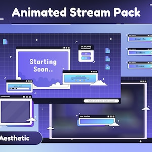 Windows Pop-up Animated Stream Package/transition/stream Overlay/panels ...