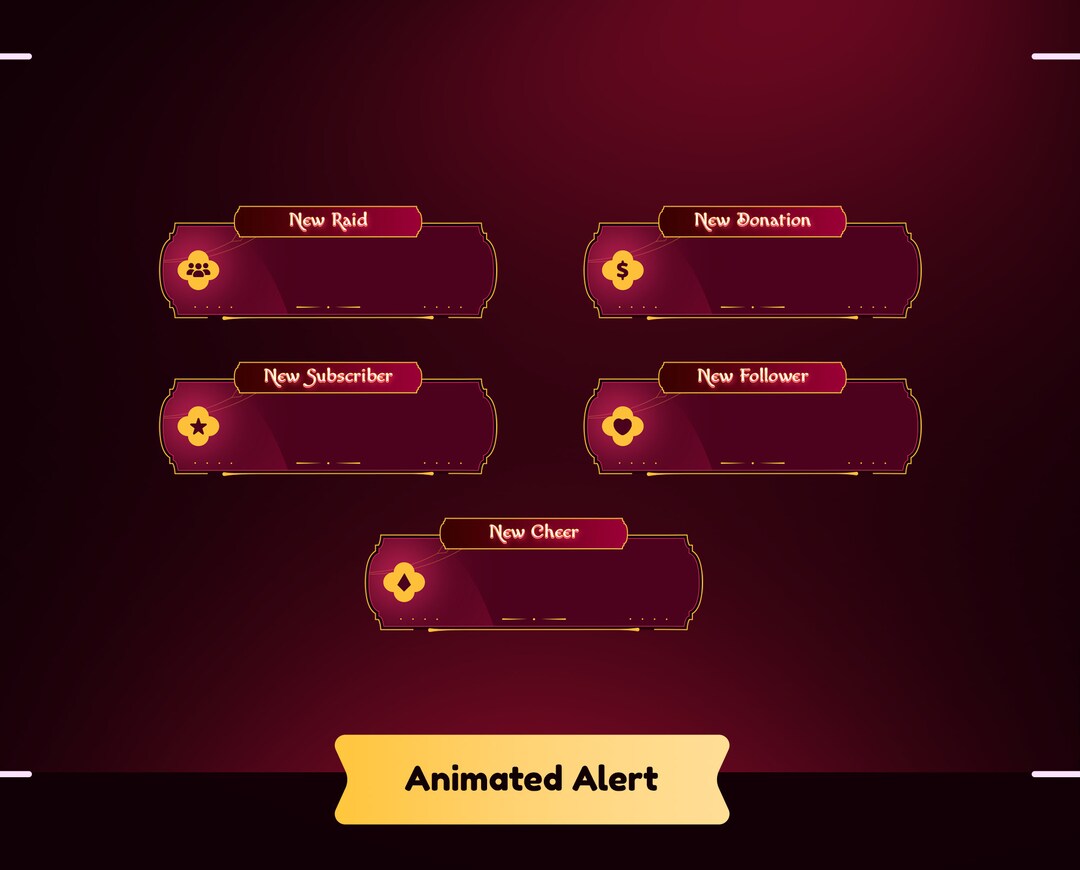 Aizen Vtuber Animated Stream Alerts/stream Overlay/transition/panels ...