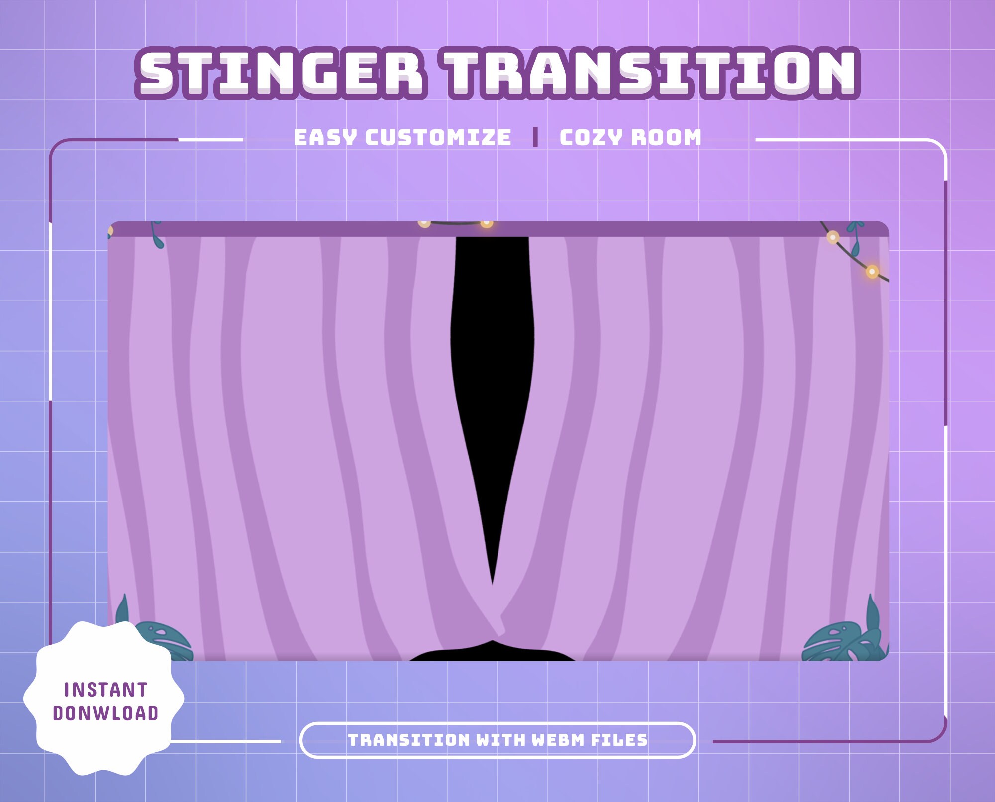 Cozy Room Animated Stream Package/transition/stream Overlay/panels/calm ...