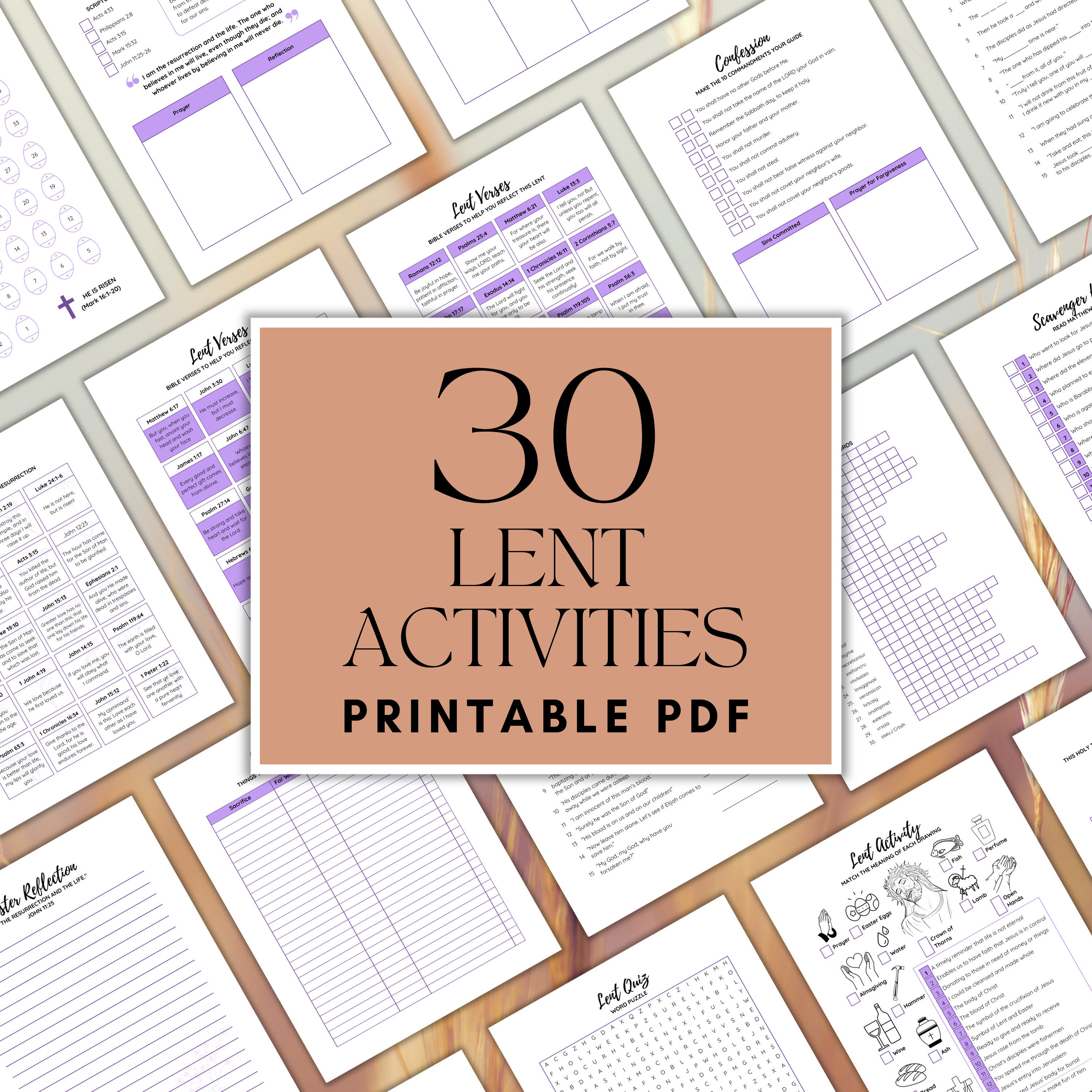 Catholic Lent Activities | Lent Countdown | Family Lent Activity ...