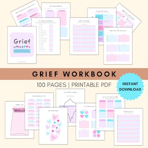 Grief Journal | Printable Template | Sympathy Gift | Stages of Grief ...