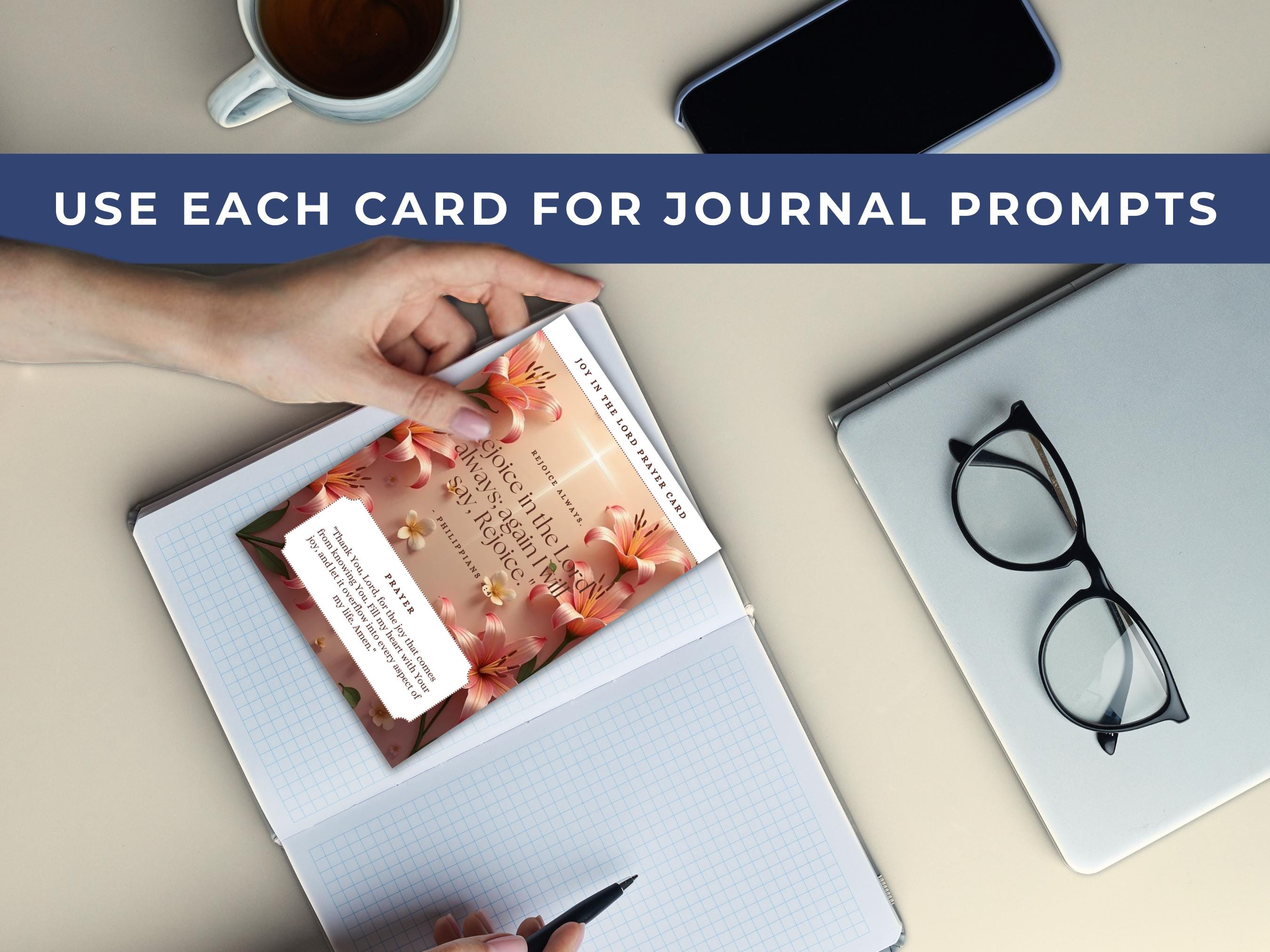 Daily Prayer Cards - Printable Prayer Journal - Christian Affirmation ...