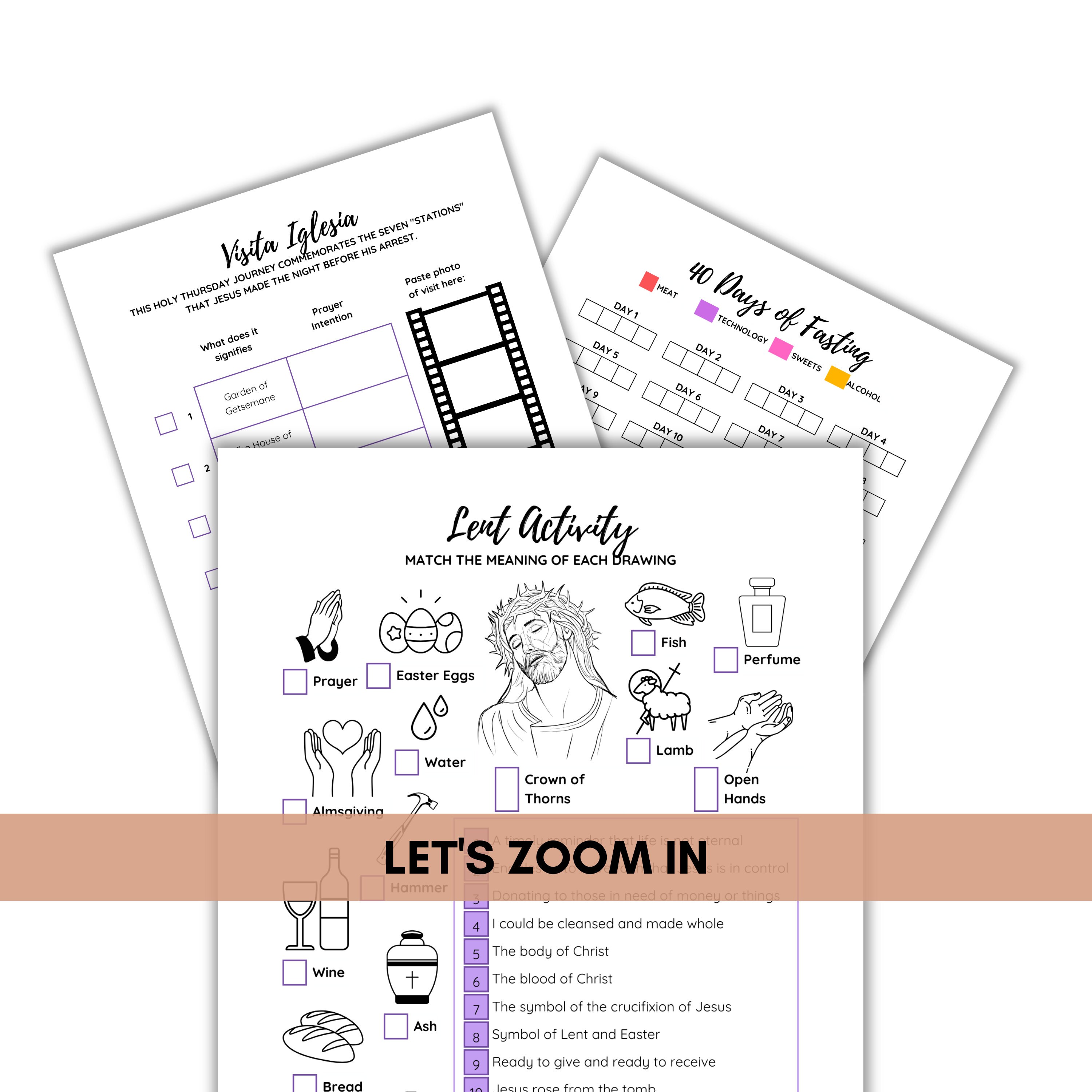 Catholic Lent Activities | Lent Countdown | Family Lent Activity ...