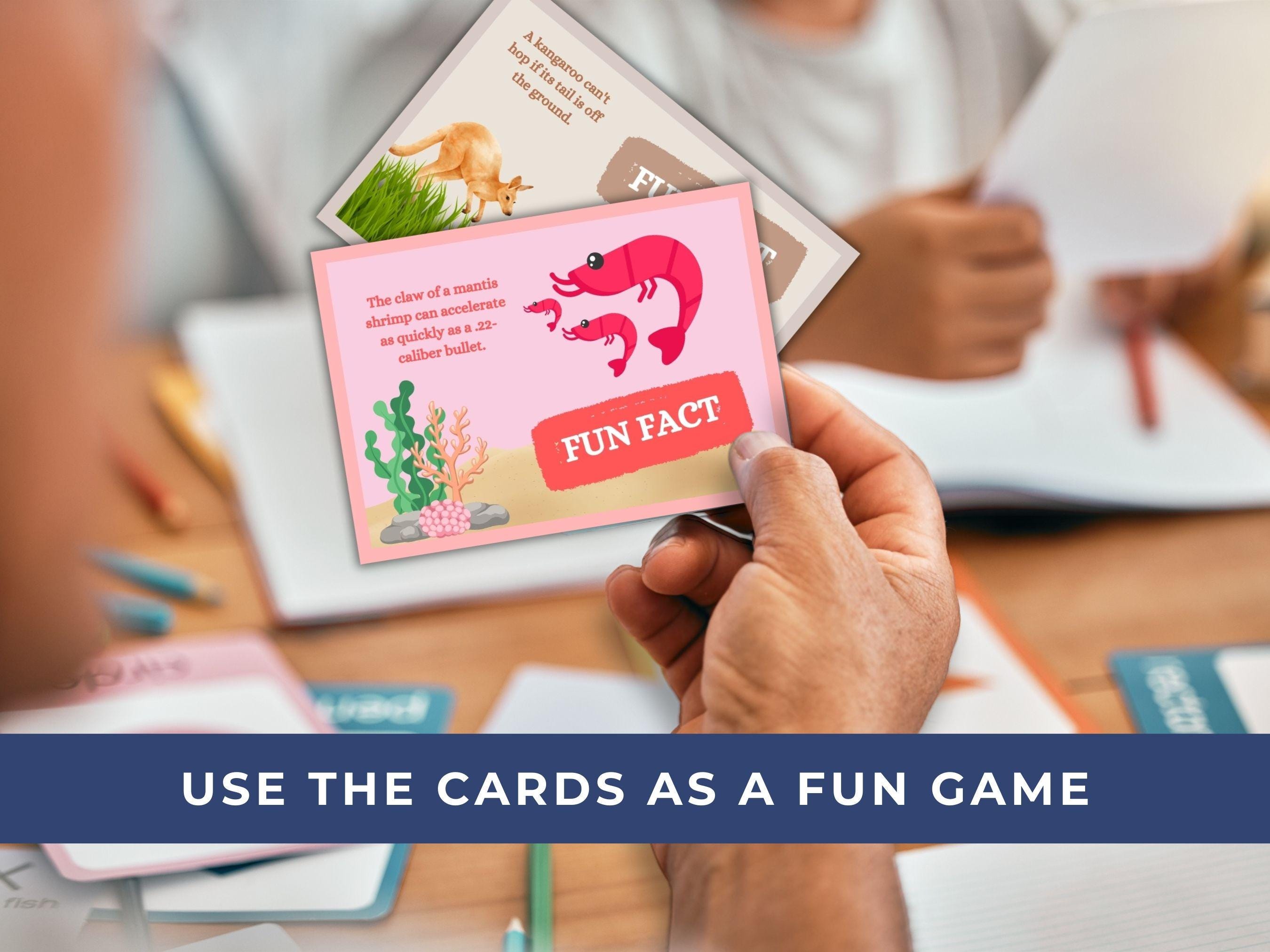 Fun Fact Cards for Kids - Printable Lunchbox Notes - Educational Cards ...