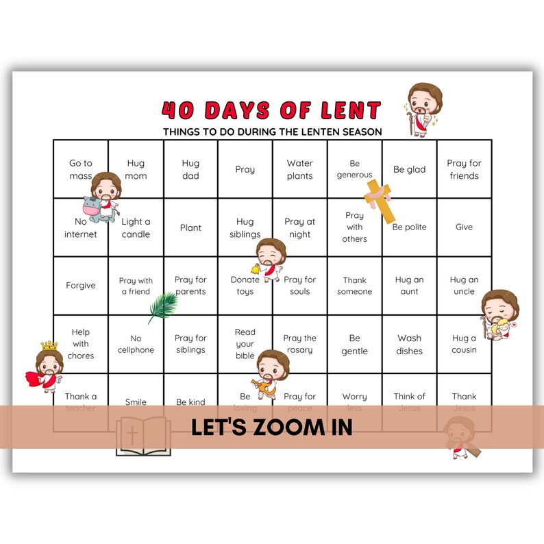 Lent for Kids | Family Lent Activity | Easter Activity for Kids | Ash ...