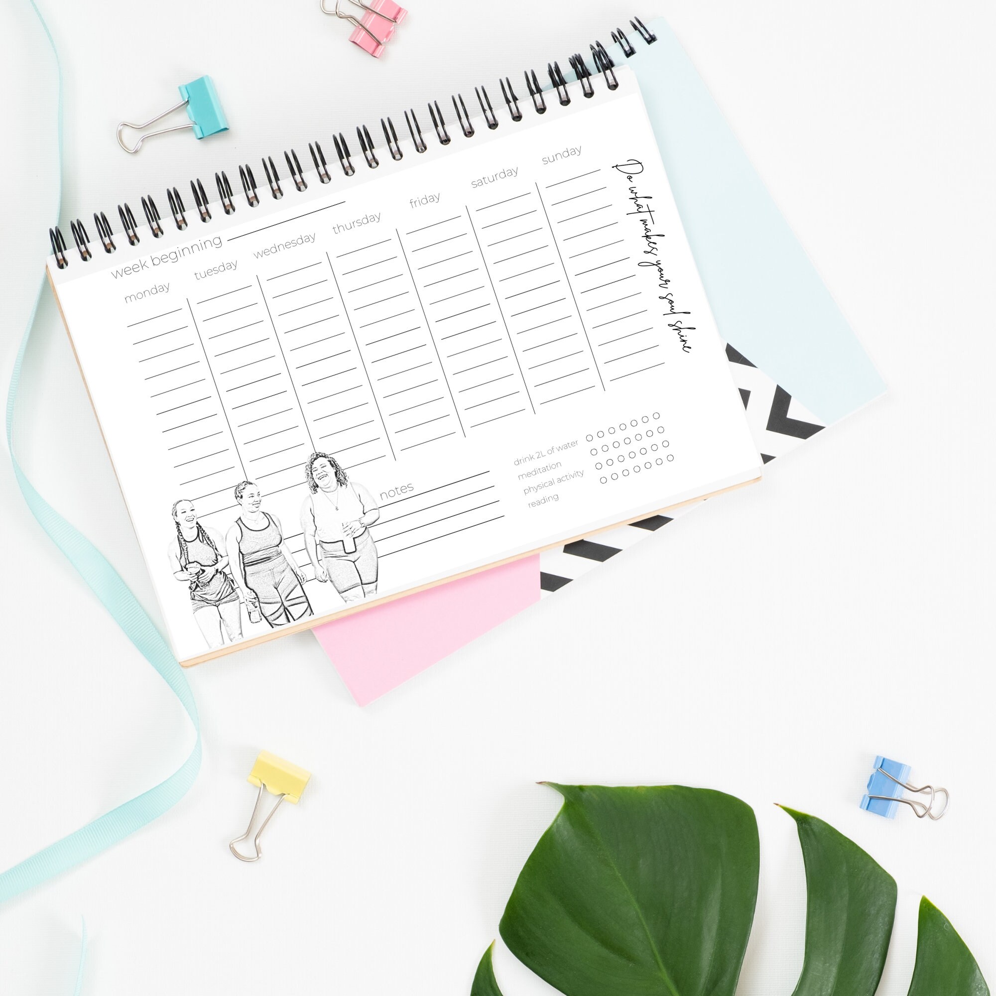 Motivational Weekly Planner for Women | PDF Journal Printable | Instant ...