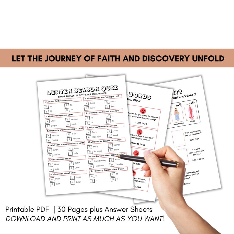 Catholic Lent | Lenten Calendar | Catholic Coloring Pages | Easter ...