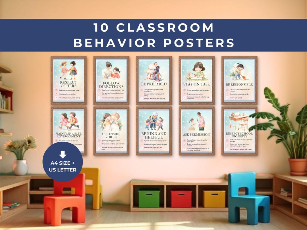 Classroom Rules Printable - Daycare Rules - Behavior Management ...