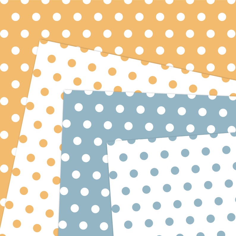 SALE Colorful Dots Digital Papers, Seamless Patterns for Scrapbooking ...