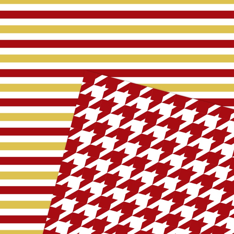 SALE Red and Gold Scrapbook Papers, Holiday Digital Paper Pack ...