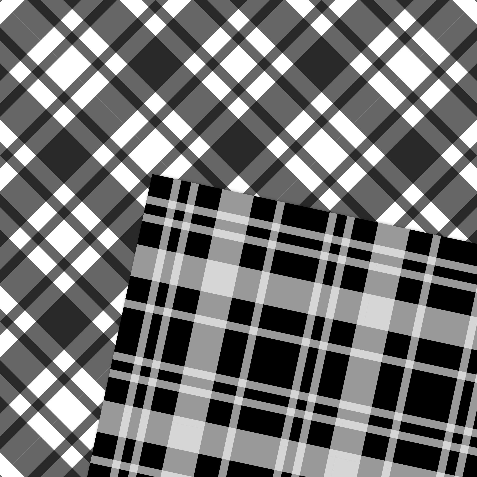 SALE Black Plaid Digital Papers, Seamless Patterns for Scrapbooking and ...