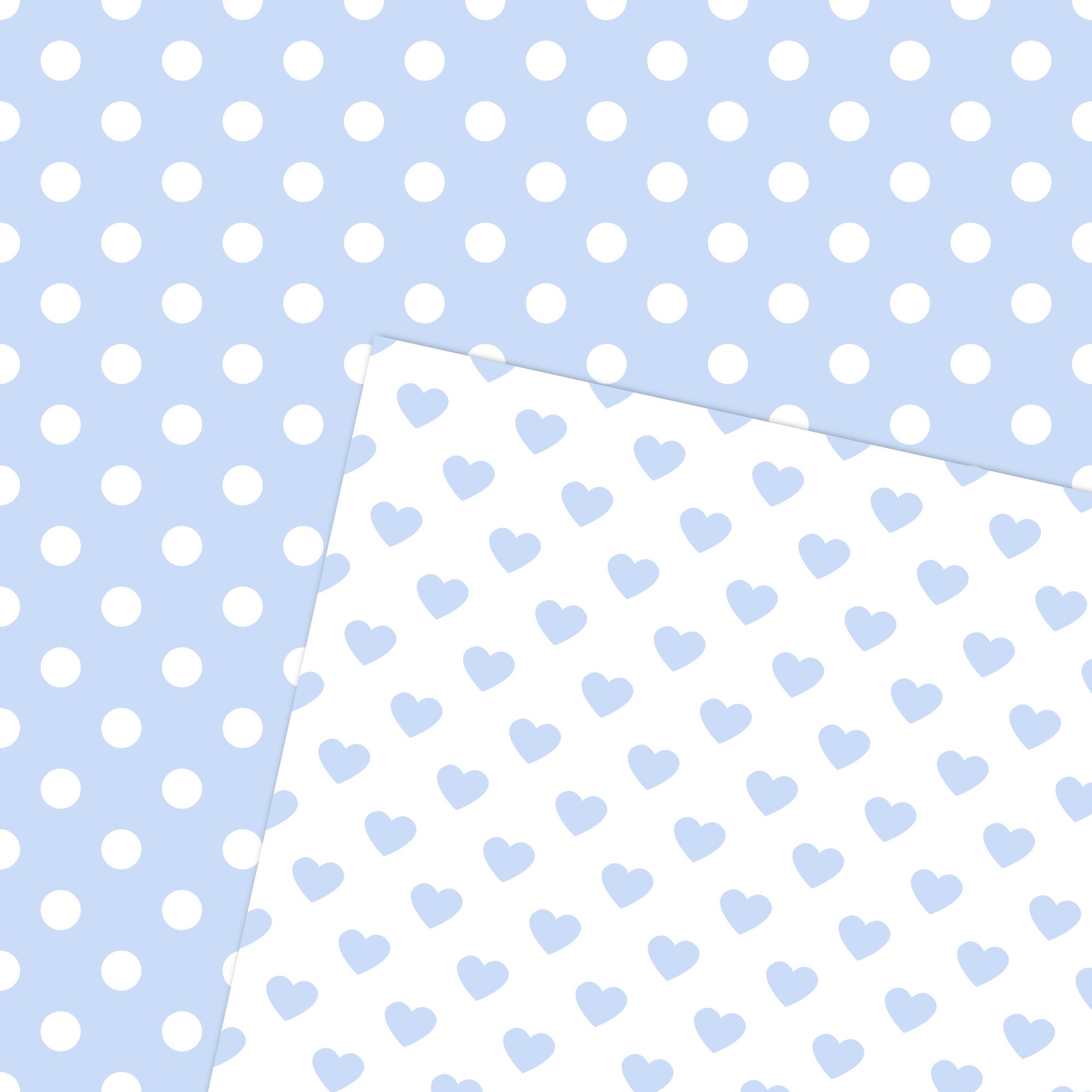 SALE Light Blue and White Digital Papers Blue Digital Paper - Etsy