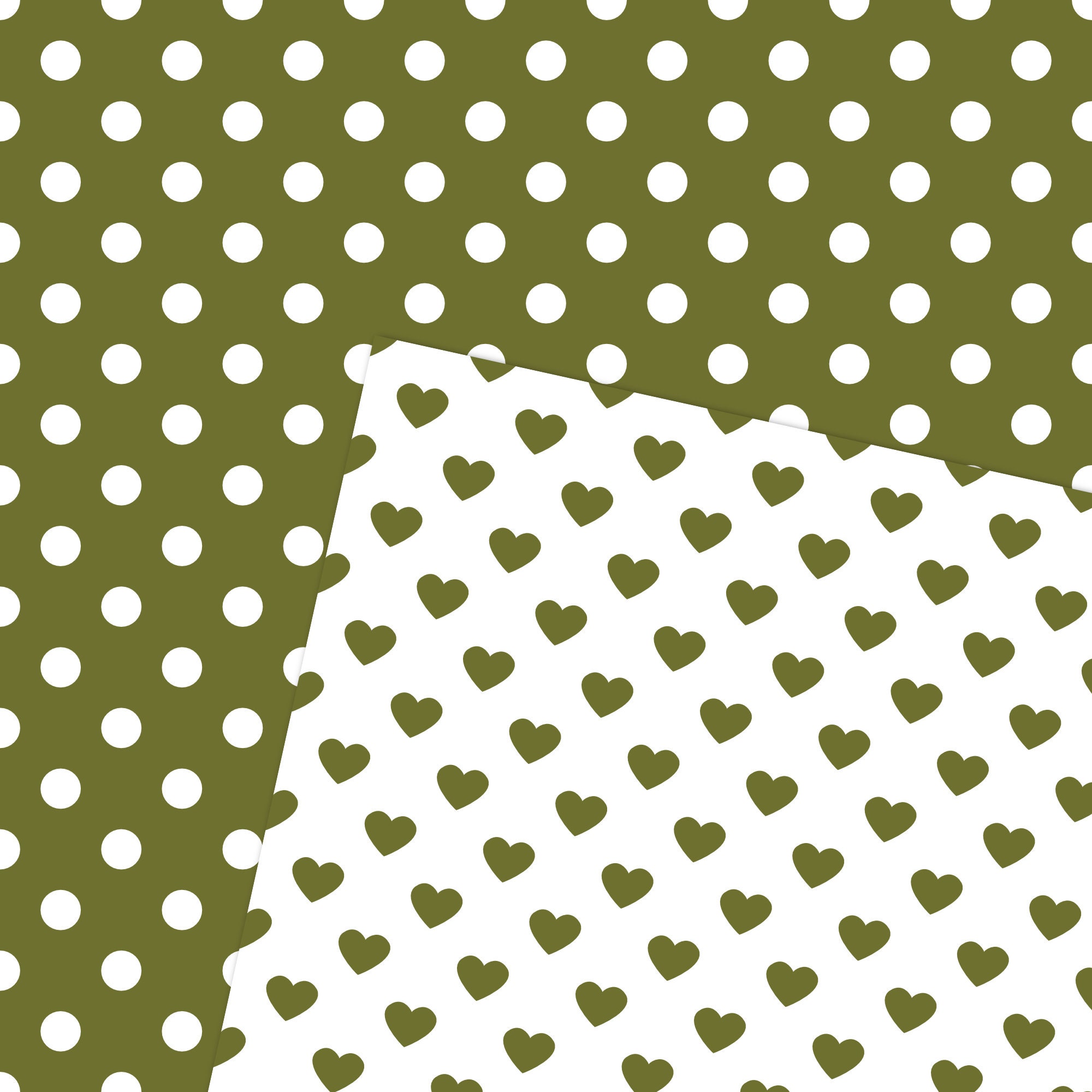 SALE Olive Green Digital Papers Olive Green Digital Paper - Etsy