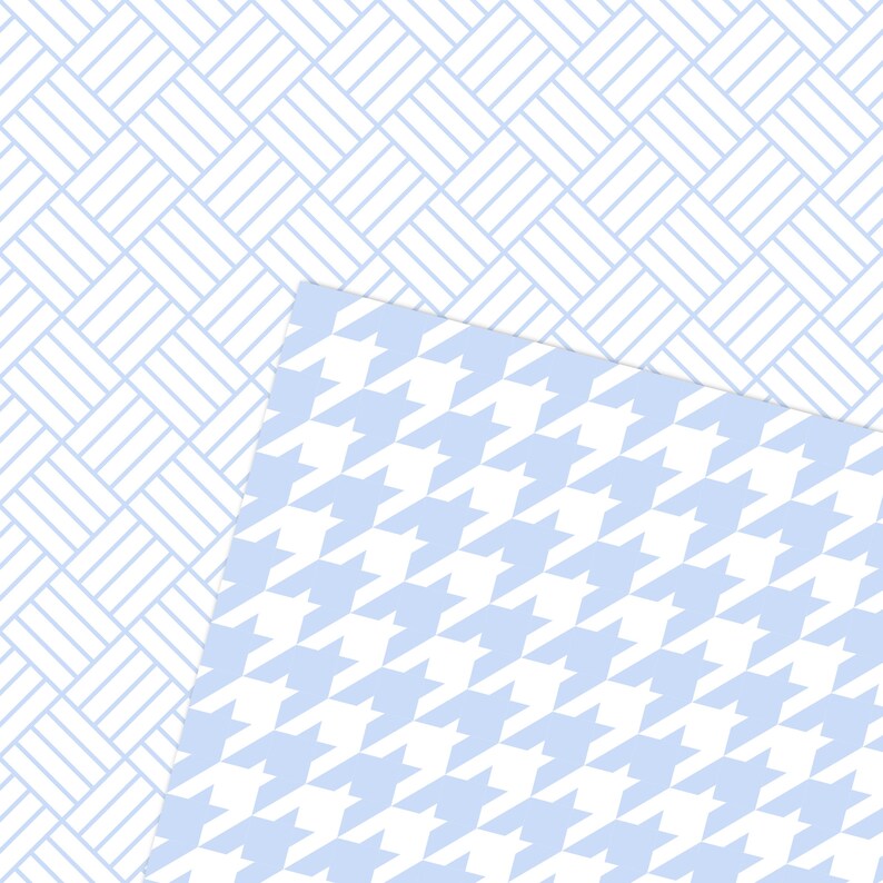 SALE Light Blue and White Digital Papers, Blue Digital Paper Pack ...