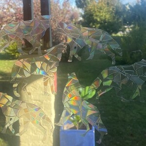 Animal Suncatchers - Window Cling Film Suncatchers - Rainbow Sun ...