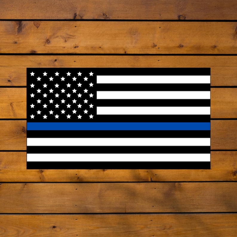 THIN BLUE LINE Sticker - Etsy