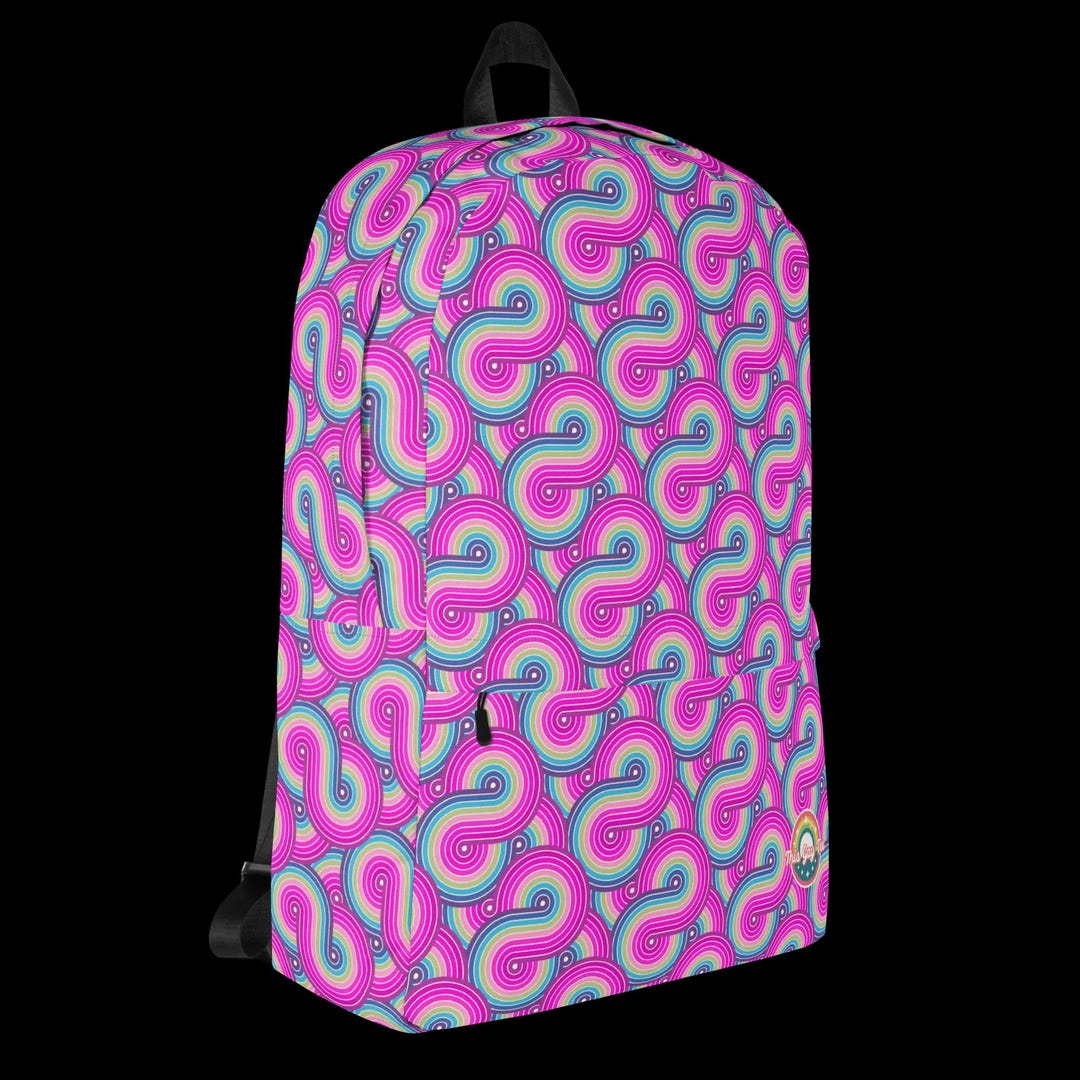 Purple Rainbow Swirl Backpack - Etsy