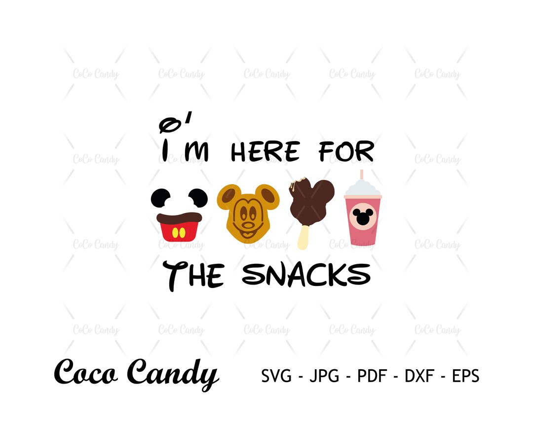 Im Here for Snack Svg | Mouse Snack Svg | Magic Kingdom Svg |cupcake ...