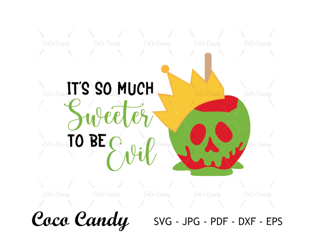 Evil Queen Candy Apple Svg | Caramel Apple Svg | Candy Capple Snack Svg ...