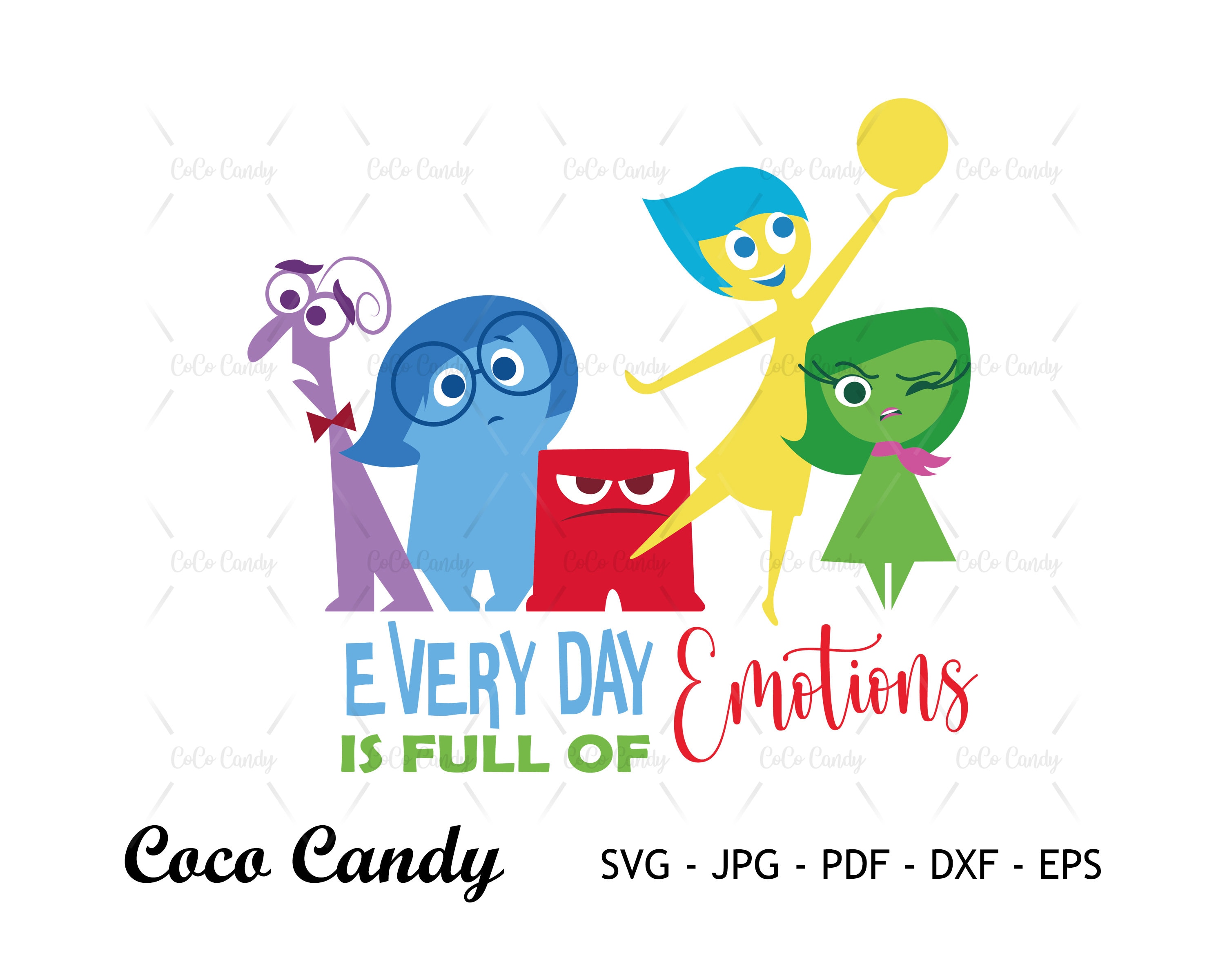 Everyday is Full of Emotions Svg | Inside Out Svg | Quote SVG | Tshirt ...