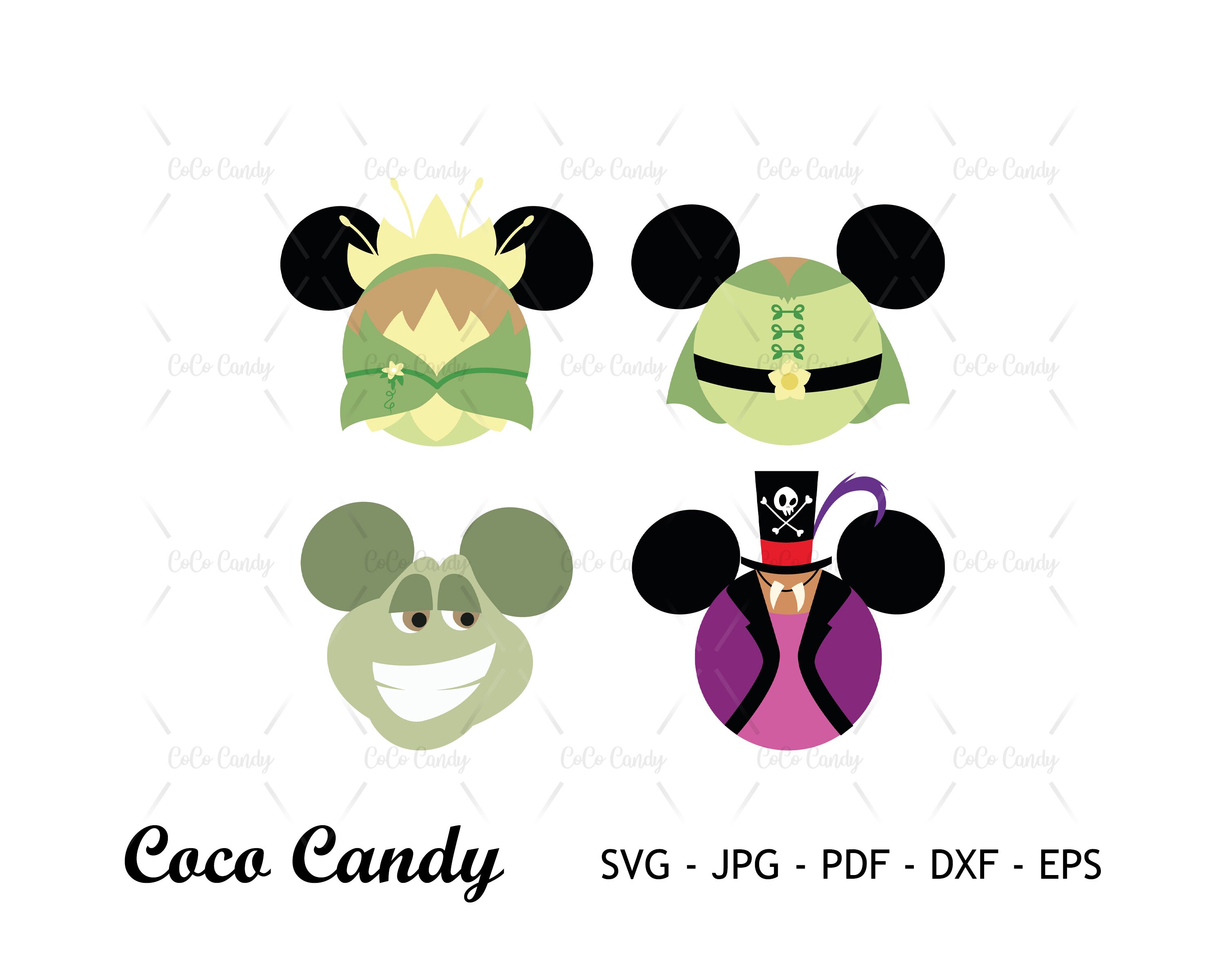 The Princess and the Frog Svg Frog SVG Mouse Ear SVG - Etsy Canada