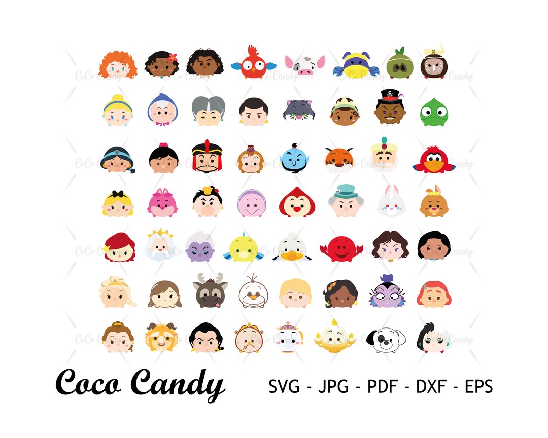 Cute Character Bundle1 Svg | Cute Animals SVG | Cute Character SVG ...