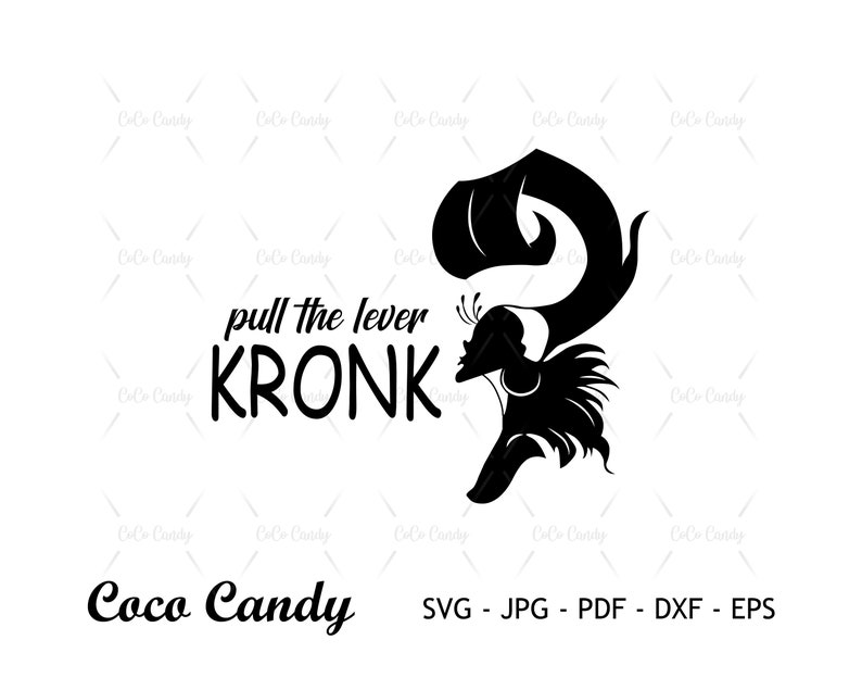 Pull the Lever Kronk Svg the Empreror's New Groove Svg - Etsy
