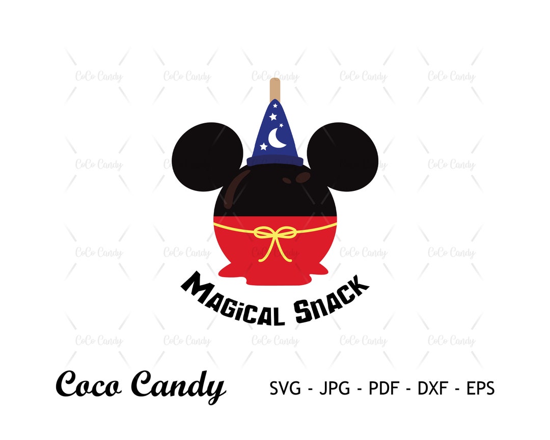 Magical Snack Svg | Mouse Snack Svg | Candy Capple Snack Svg | Mouse ...