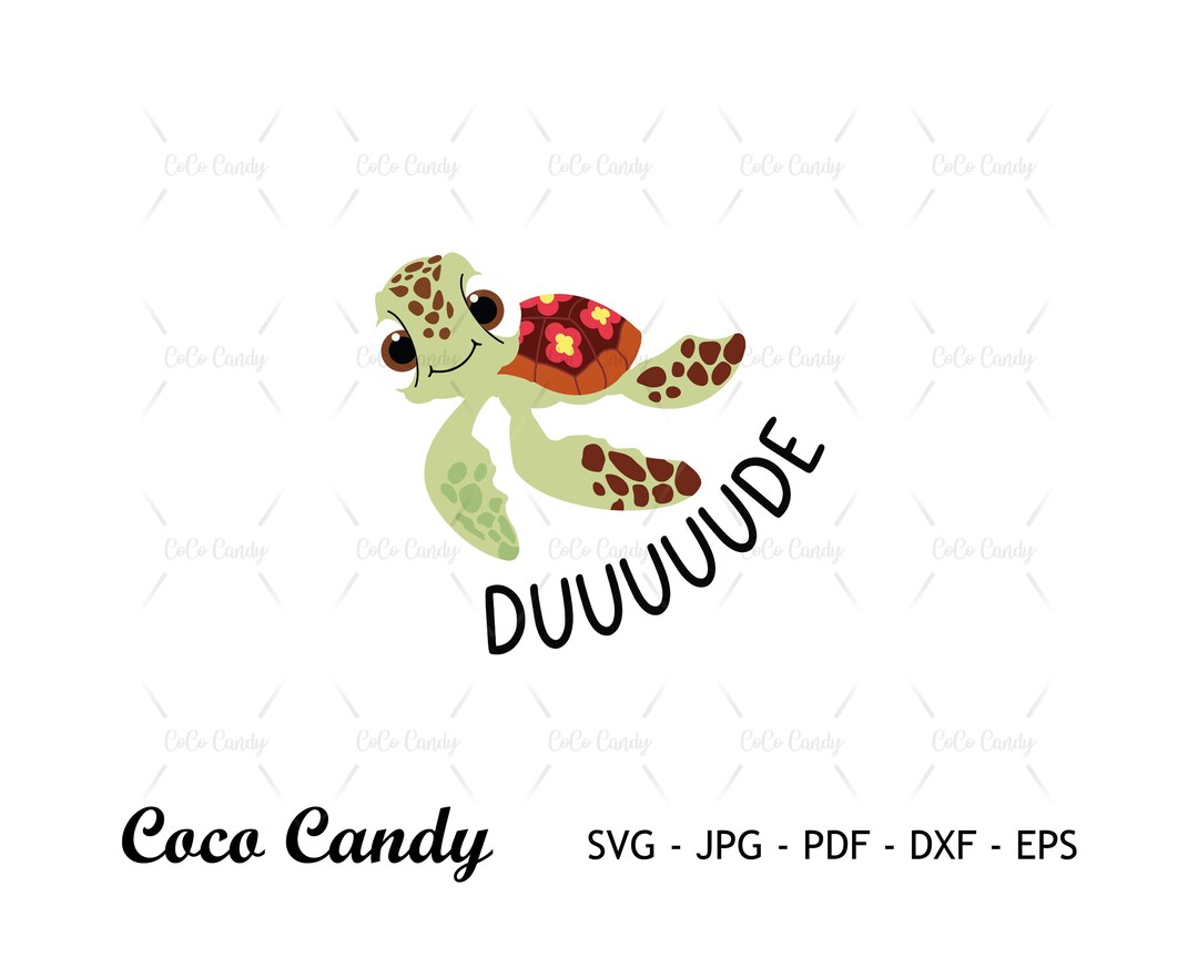 Funny Turtle Dude SVG | Ocean Moana Svg | Funny Quote Svg | Tshirt ...