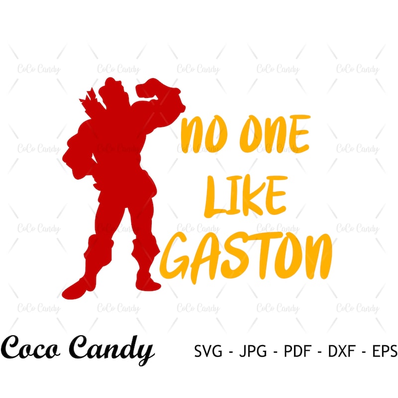 Gaston Svg - Etsy
