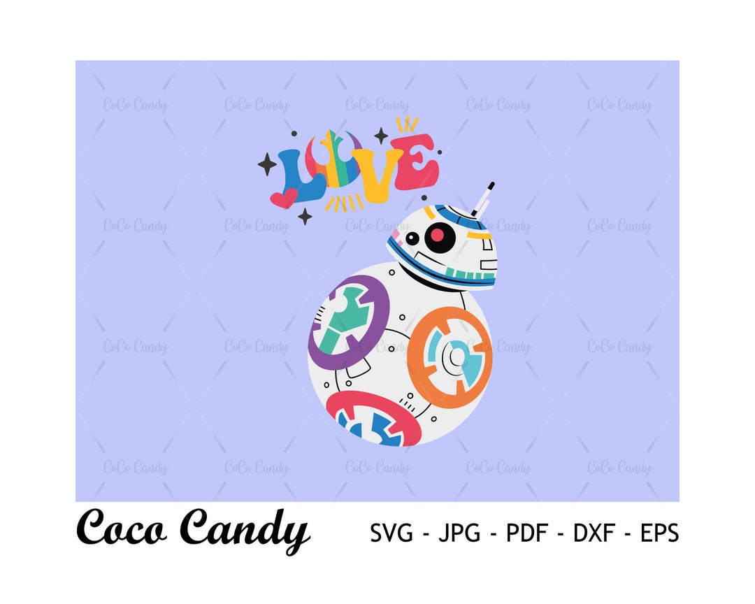 Rainbow Star Wars Svg Stars Wars BB8 Svg Pride Svg Funny Quote Svg ...