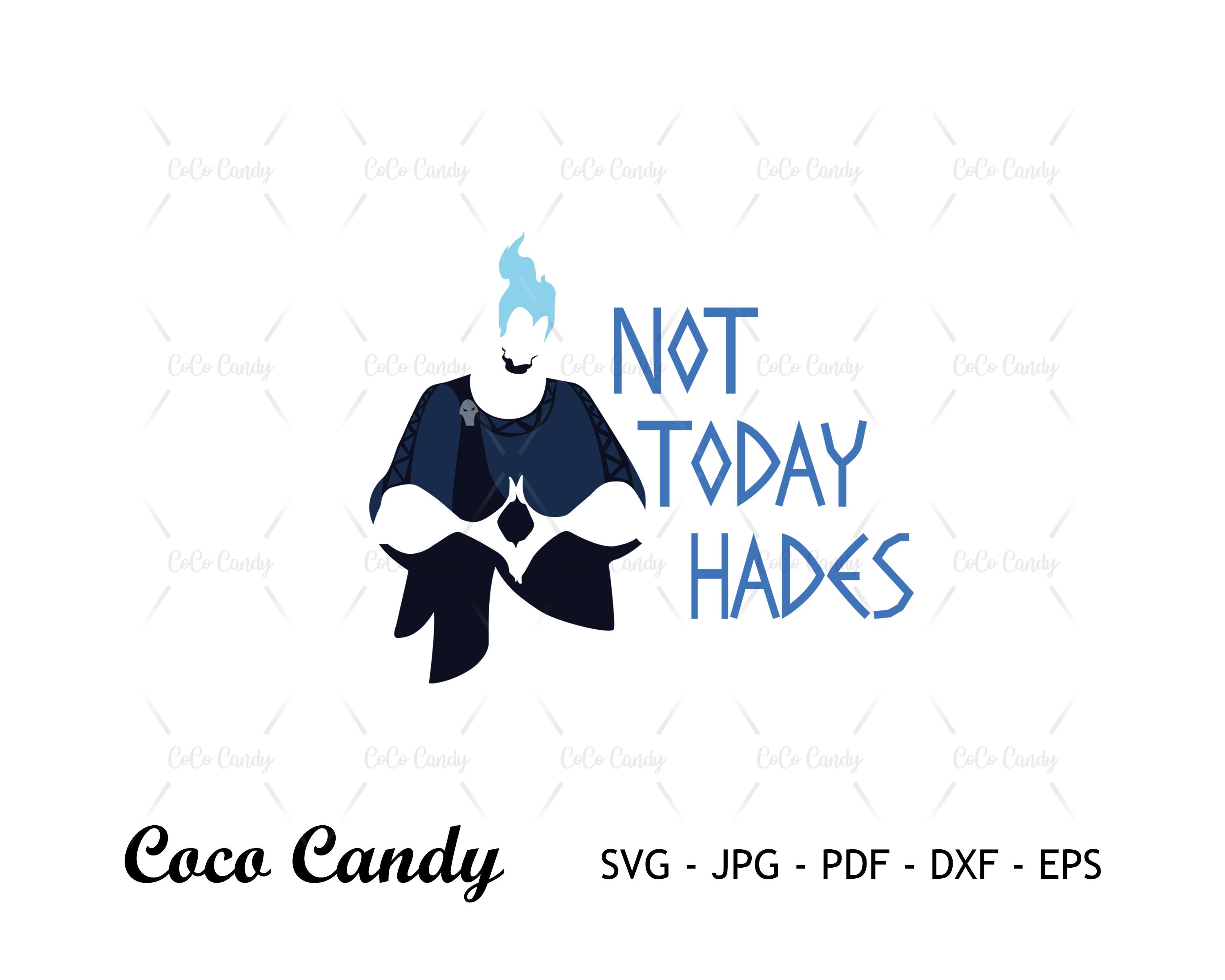 Hades Not Today SVG Hades SVG Villain Svg Villain Quote - Etsy Hong Kong