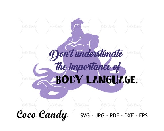 Body Language SVG Ursula SVG Villain Svg Quote SVG - Etsy