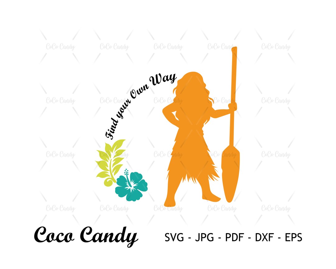 Find Your Own Way Svg Ocean Girl Svg Ocean Svg Tamatoa - Etsy