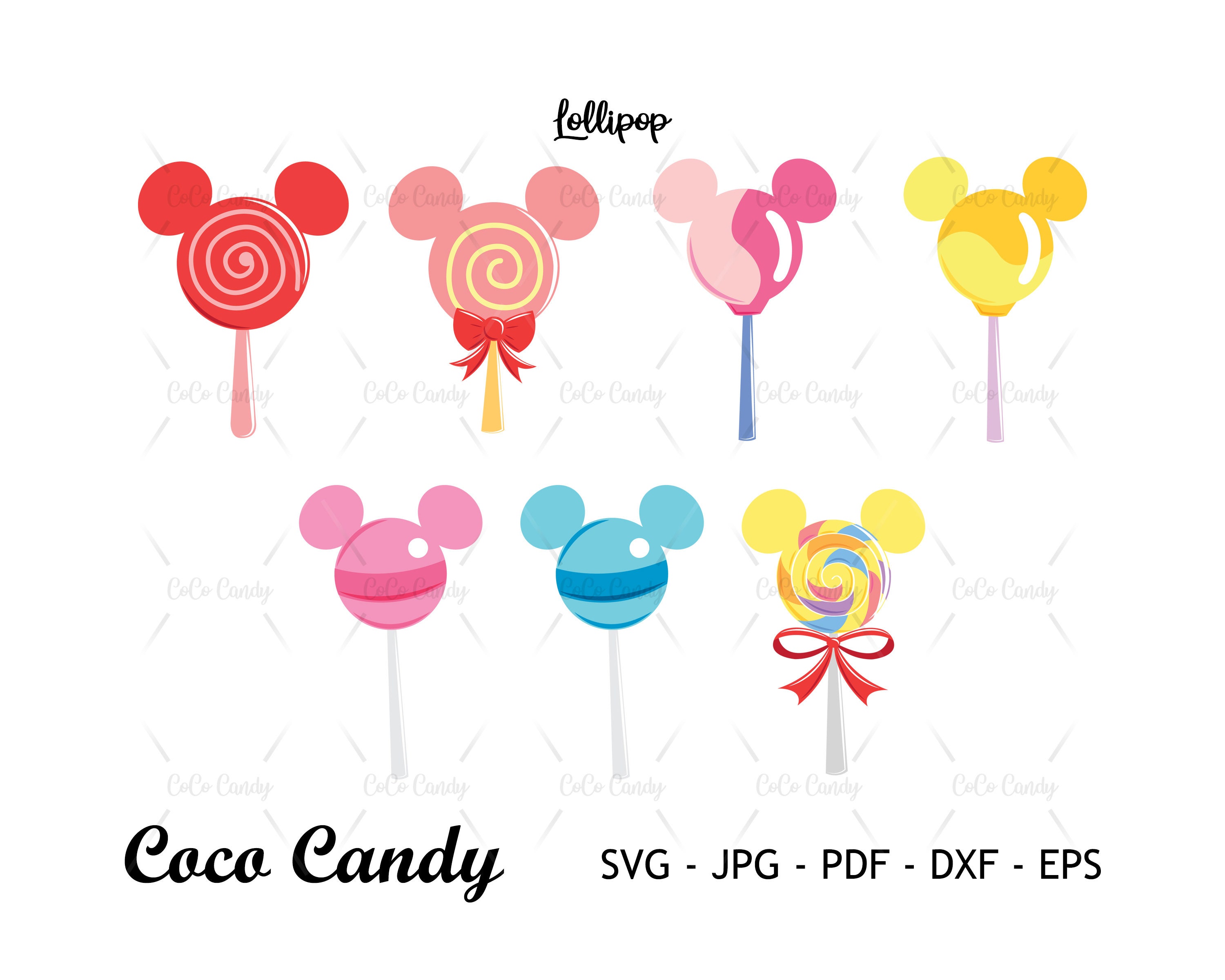 Mouse Lollipop Svgcandy Svglollipop Svgbirthdaycut Filr - Etsy