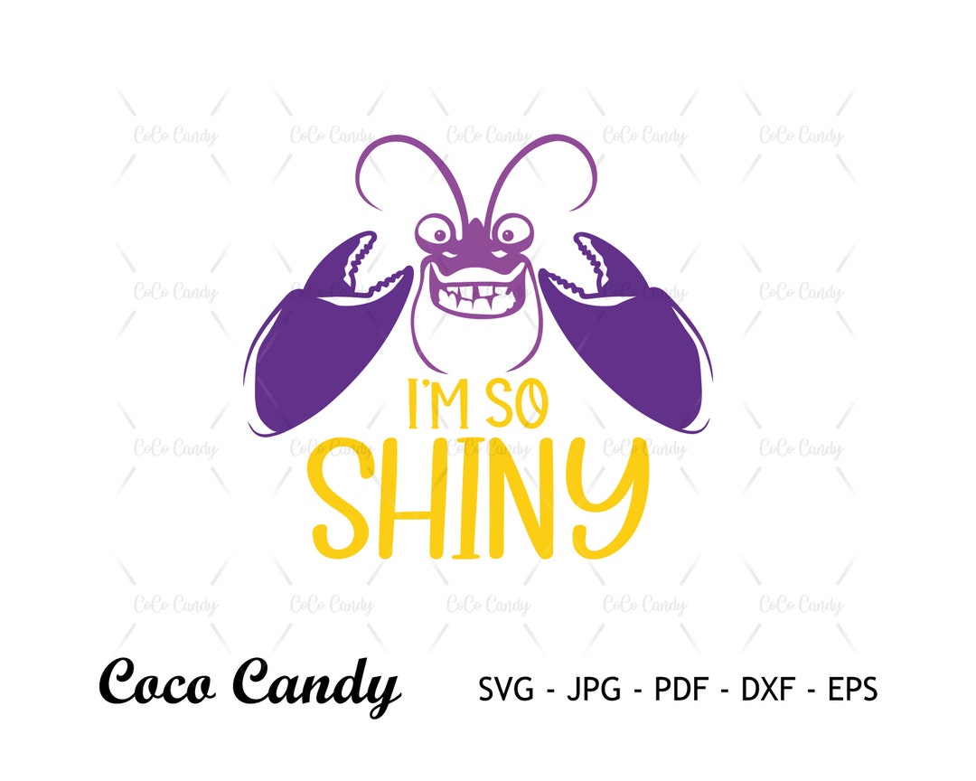 Im so Shiny Svg | Ocean Svg | Princess Svg |crab Svg | Tamatoa Svg ...