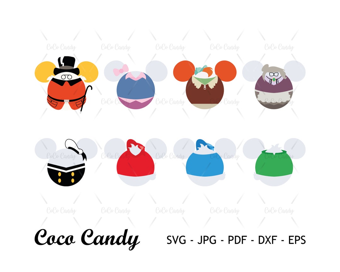 Duck Ear Bundle Svg Mouse Ear SVG Louie Dewey Huey Svg - Etsy