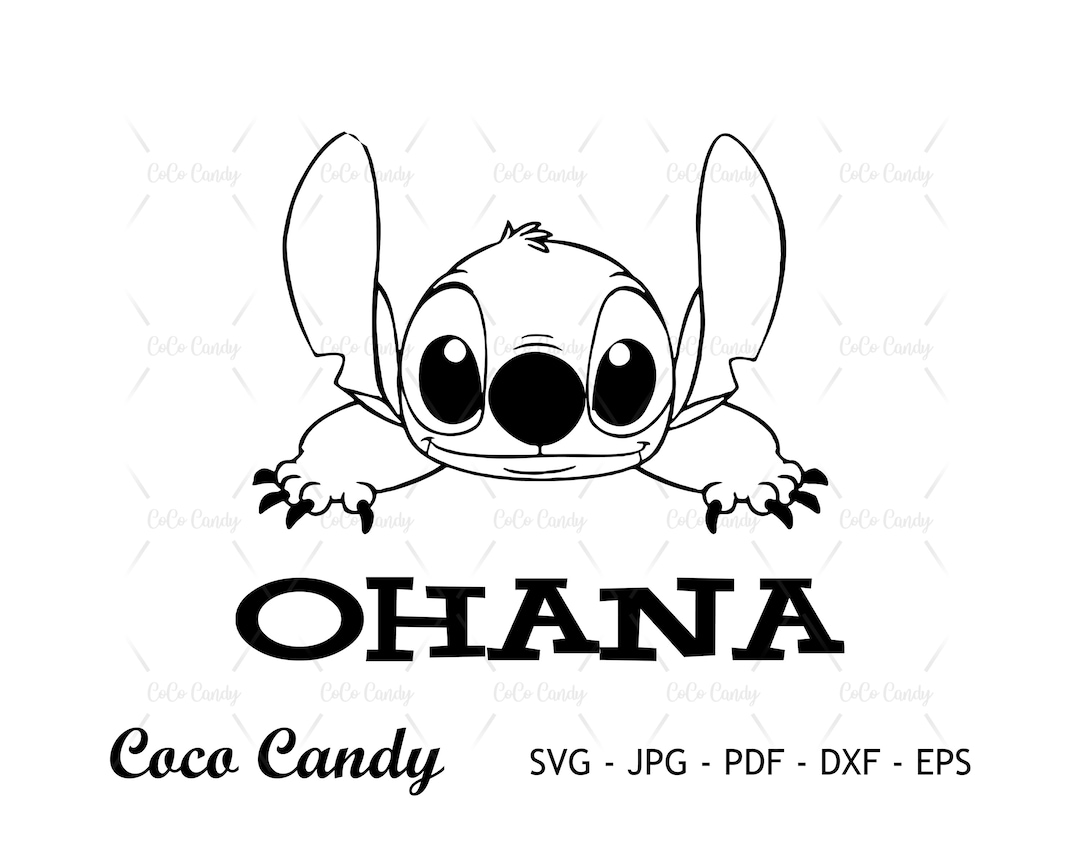 Ohana Means Family Svg Stitch Svg Stitch Lilo Svg Funny Quote SVG ...