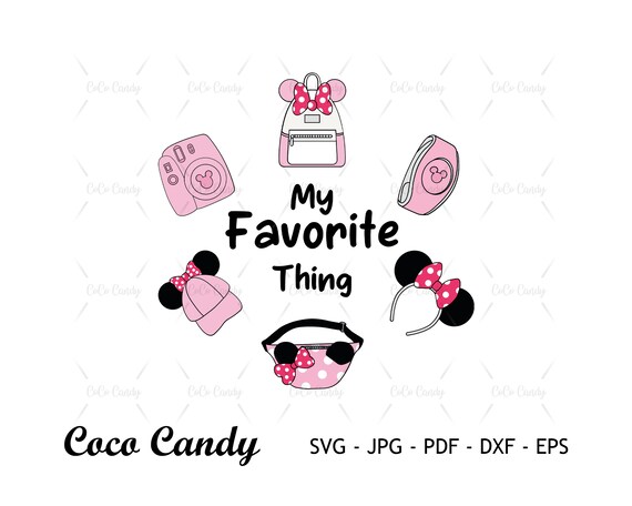 My Favorite Thing Svg Mouse Bag Svg Basecap Svg Mouse - Etsy