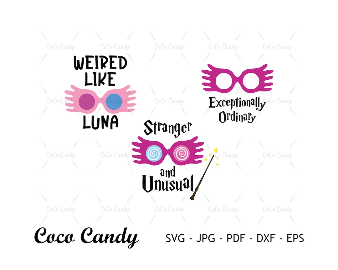 Luna Lovegood Spectrespecs Bundle Svg Spectrspecs Svg Funny Quote Svg ...