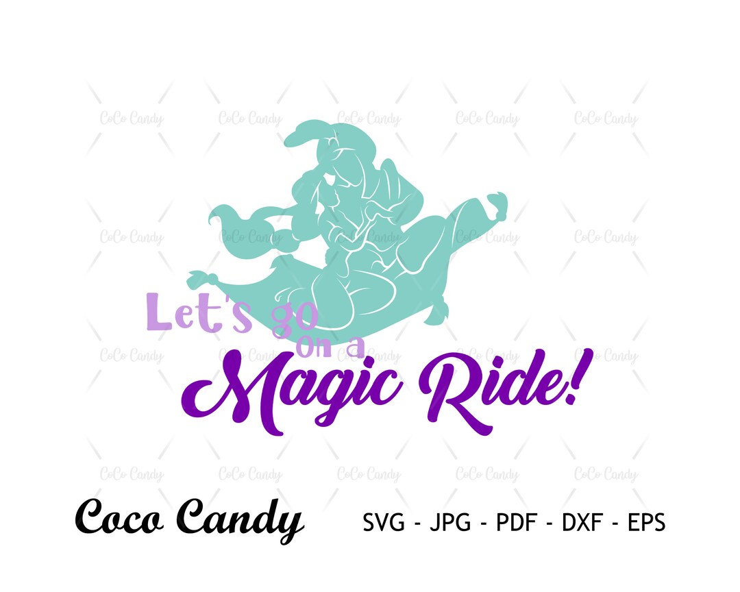 Aladdin Magic Ride SVG | Jasmine Svg | Genie Svg | Funny Quote Svg ...