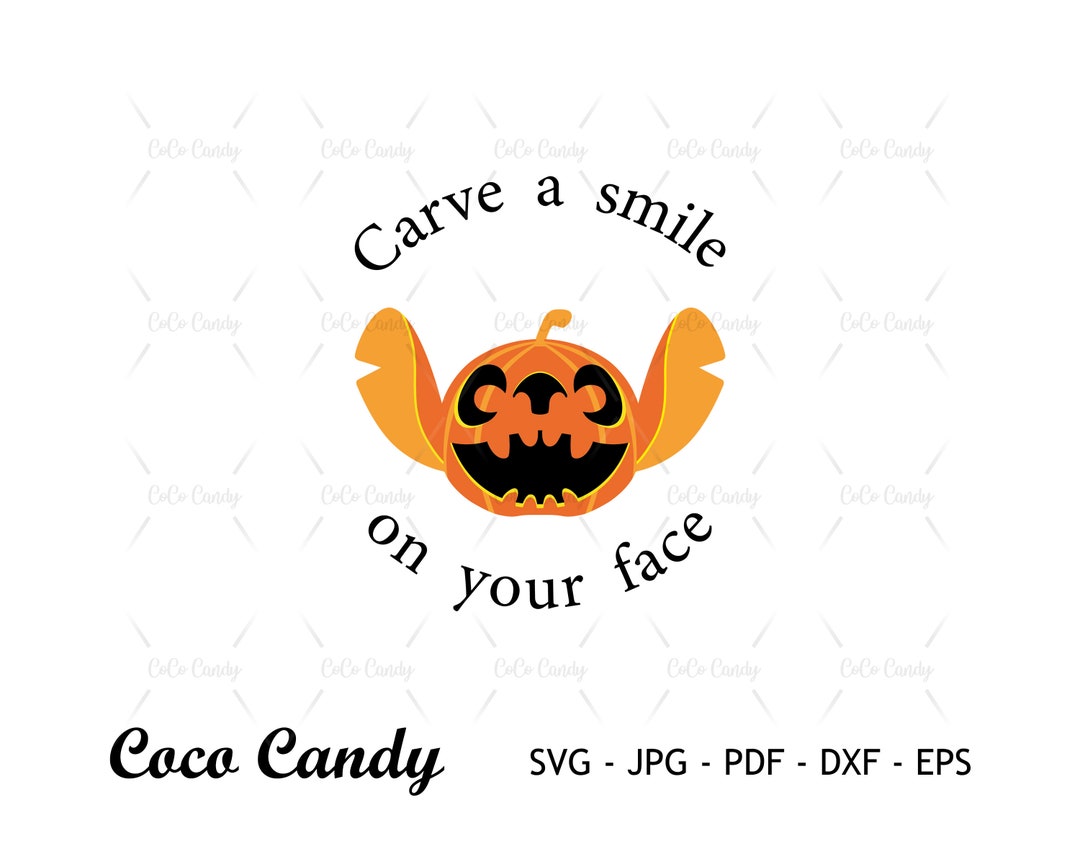 Carver A Smile Pumpkin Svg | Halloween Pumpkin Stitch Svg | Pumpkin Svg ...