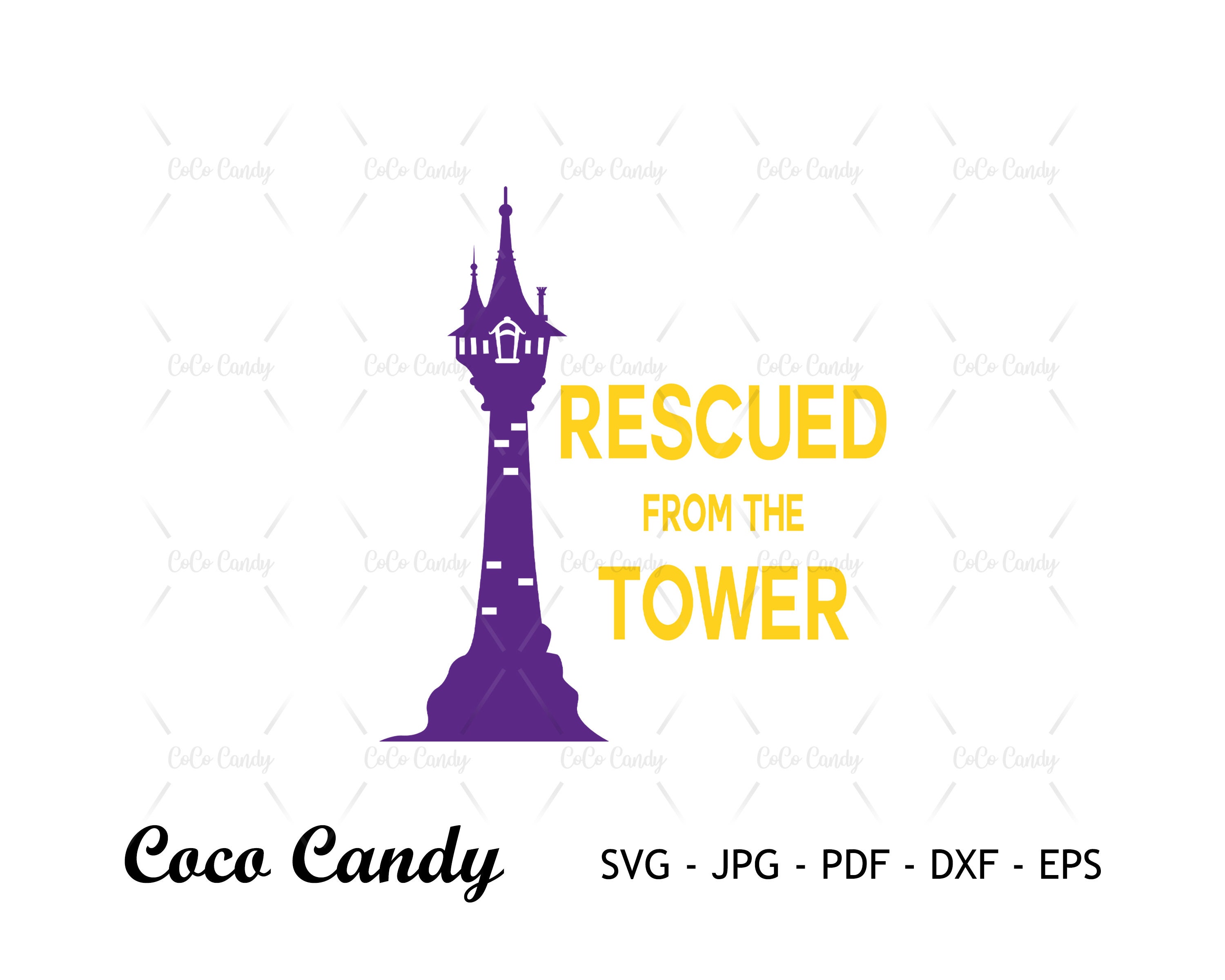 Disney Rapunzel Tower Silhouette