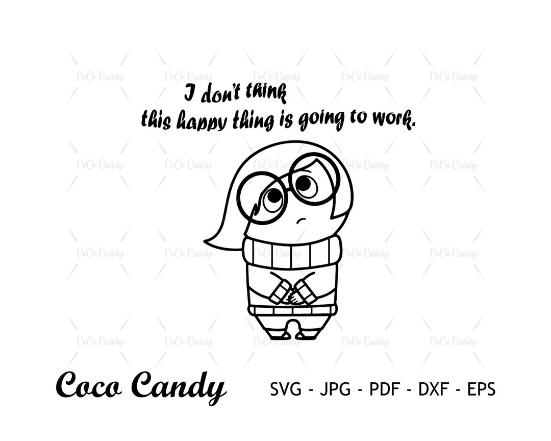 Sadness SVG Sadness Quote Svg Inside Out Svg Quote SVG Tshirt Design ...